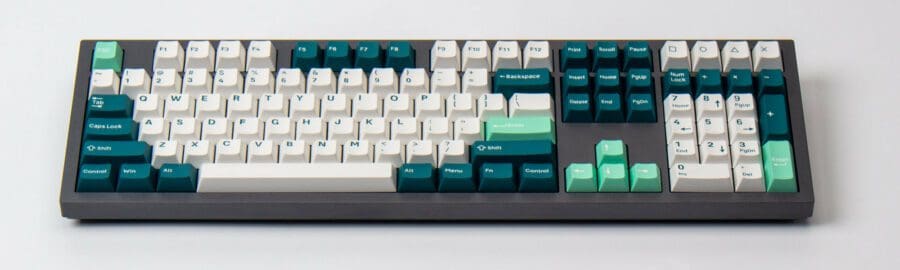 Cherry Profile Double-Shot PBT Full Set Keycaps - White Mint | Keychron