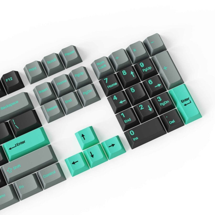 Cherry Profile Double-Shot PBT Full Set Keycaps - Hacker Mint | Keychron