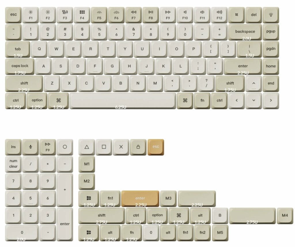 Double Shot Low Profile PBT Keycap Full Keycap Set | Keychron